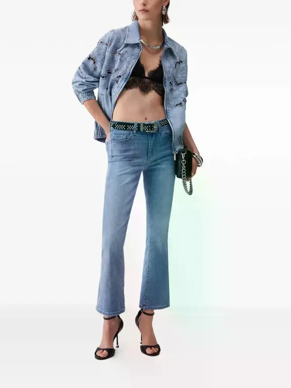 Liu Jo High-rise Cropped Flare Jeans