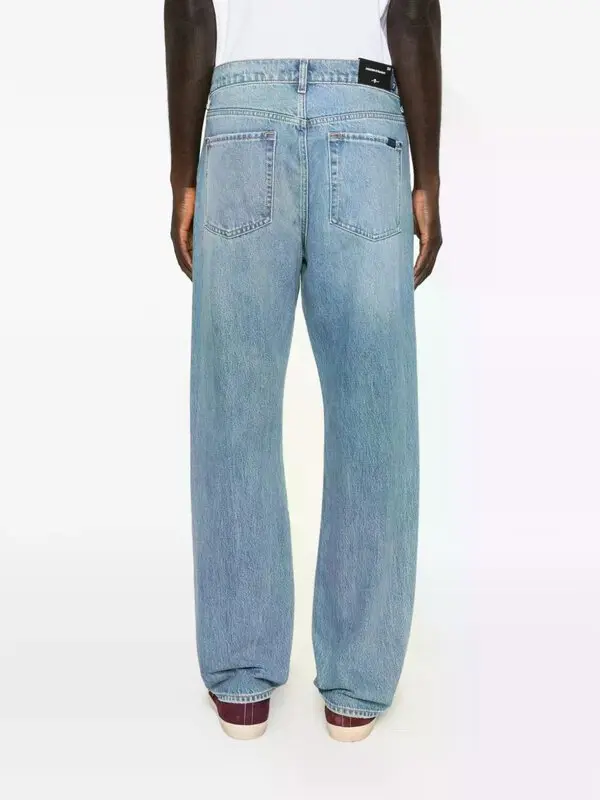 7 For All Mankind Modern Cotton Jeans - Blue