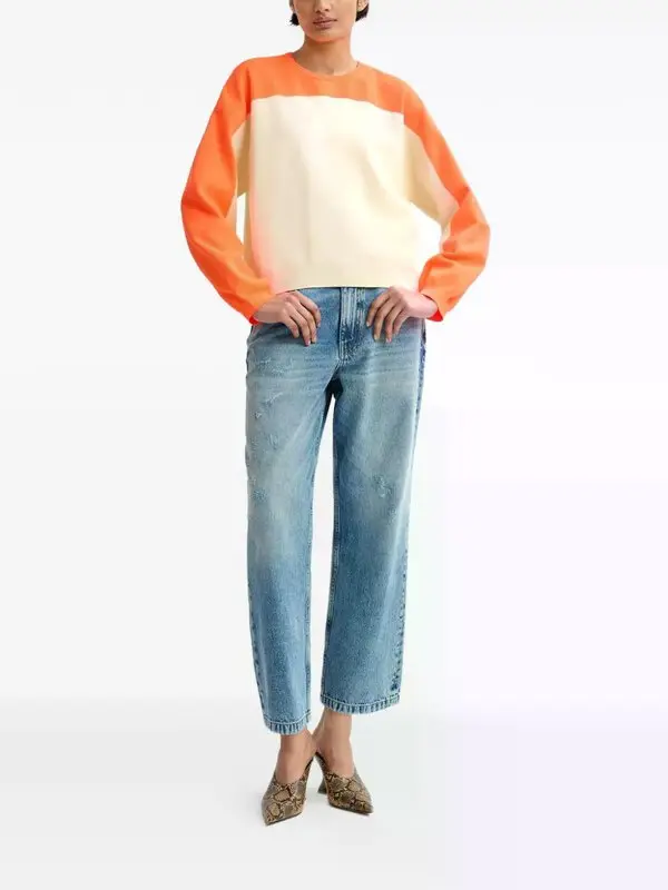 Essentiel Antwerp Two-tone Ribbed-cuff Sweatshirt