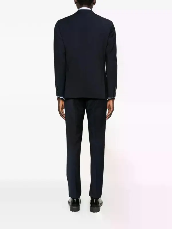 Boglioli Notched-lapel Patch-pocket Suits - Blue