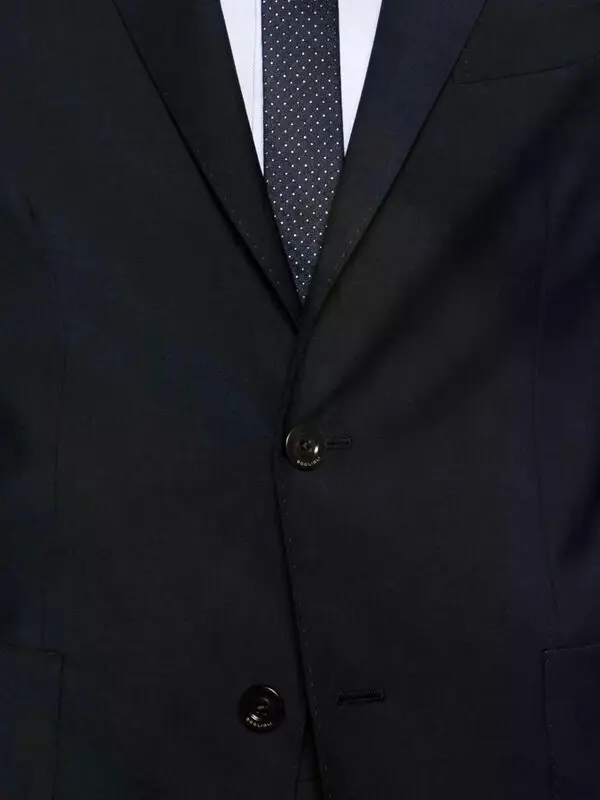 Boglioli Notched-lapel Patch-pocket Suits - Blue