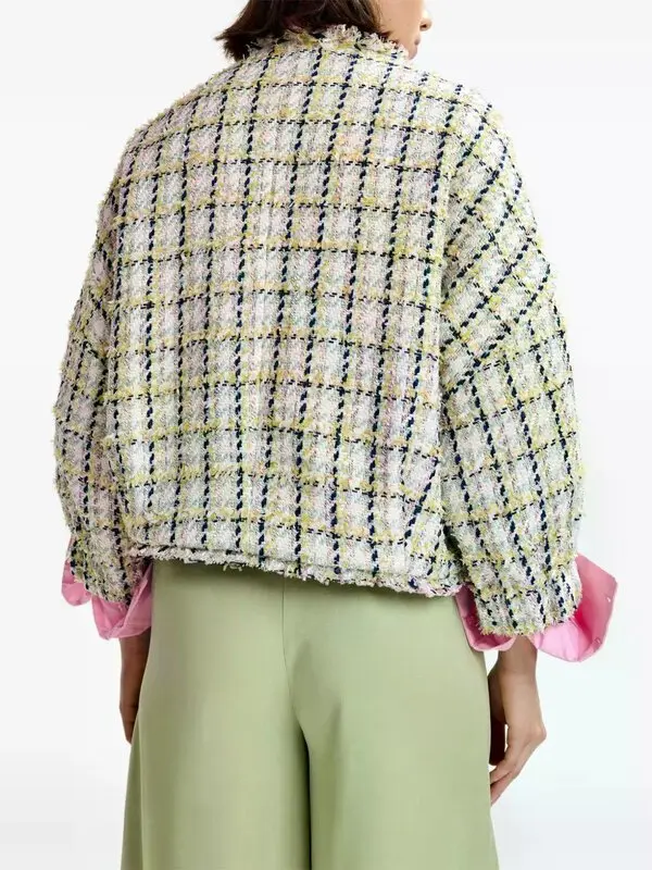 Essentiel Antwerp Frayed-trim Button-up Jacket