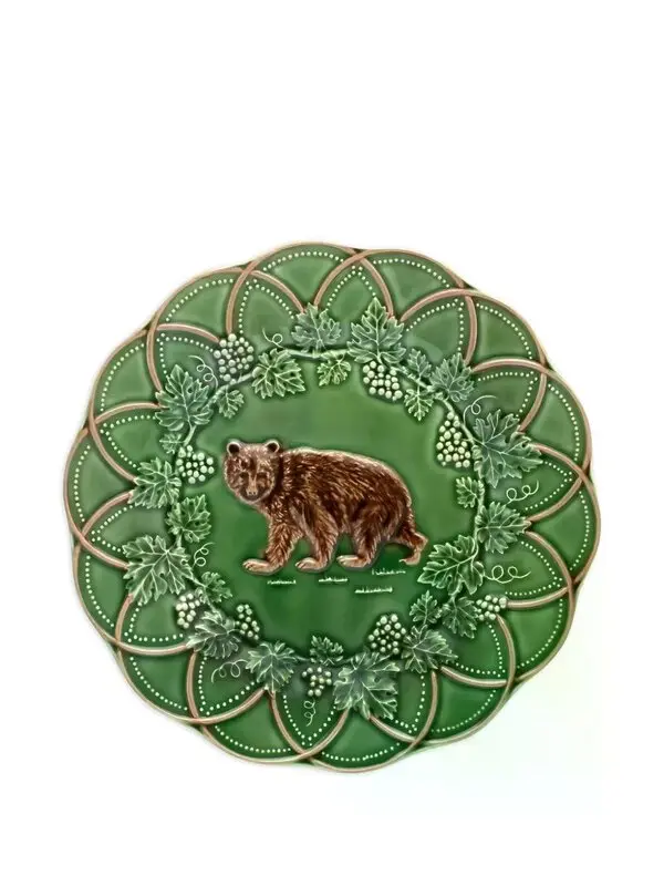 BORDALLO PINHEIRO Bear-motif Plate