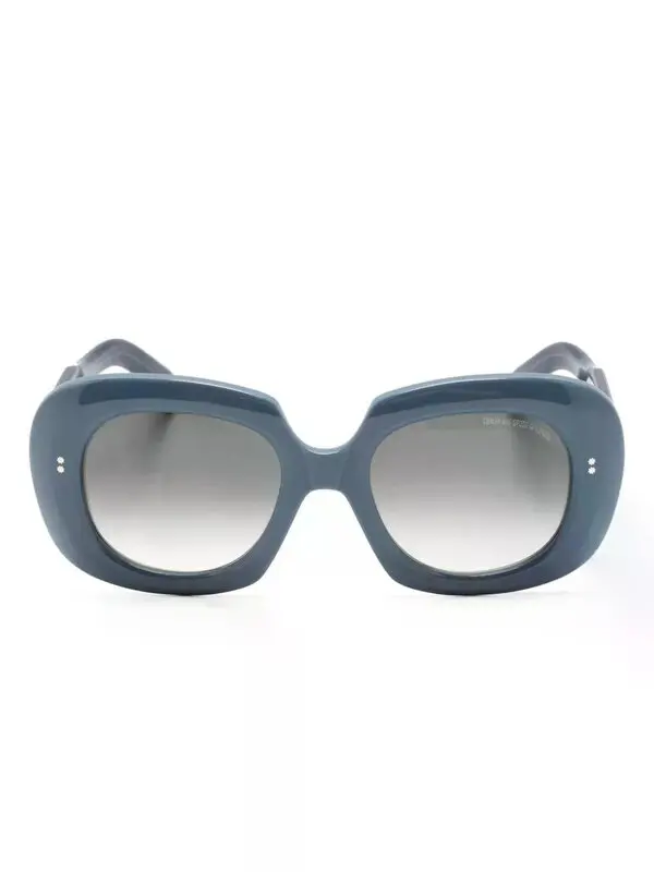 CUTLER & GROSS 9383 Round-frame Sunglasses - Blue