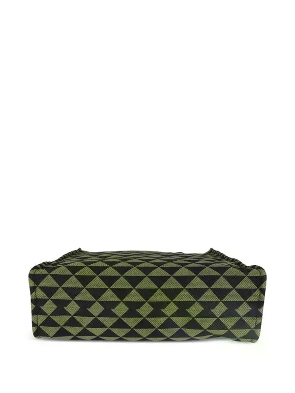 Prada Triangolo Symbole Tote Bag - Green