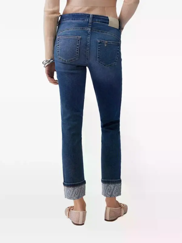 Liu Jo Rhinestone-appliqué Five-pocket Jeans