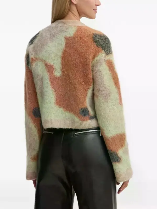 Nanushka Buttoned Cropped Cardigan - Neutrals