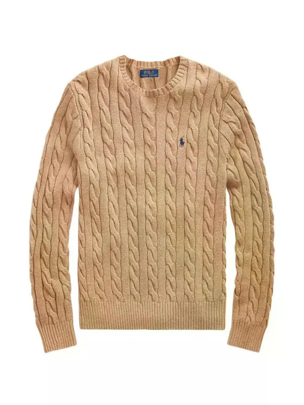 Polo Ralph Lauren Cable-knit Logo-embroidered Sweater