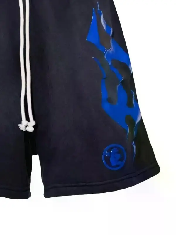 HELLSTAR Flame Logo Track Shorts