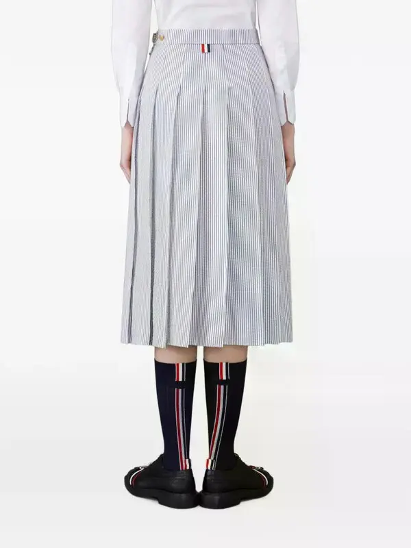 Thom Browne Pleated Midi Skirt