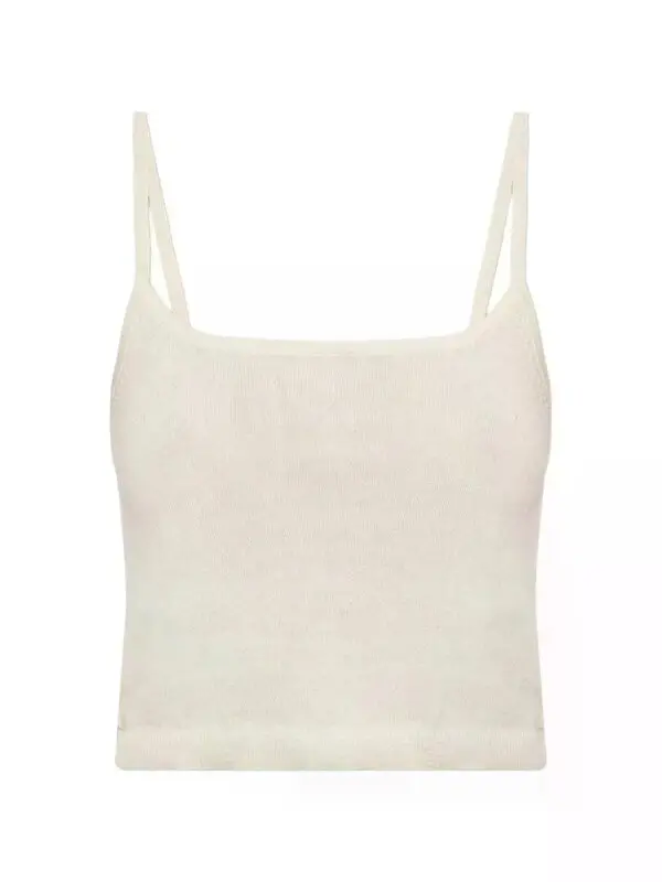 Officine Générale Eliane Square-neck Knit Top - Neutrals