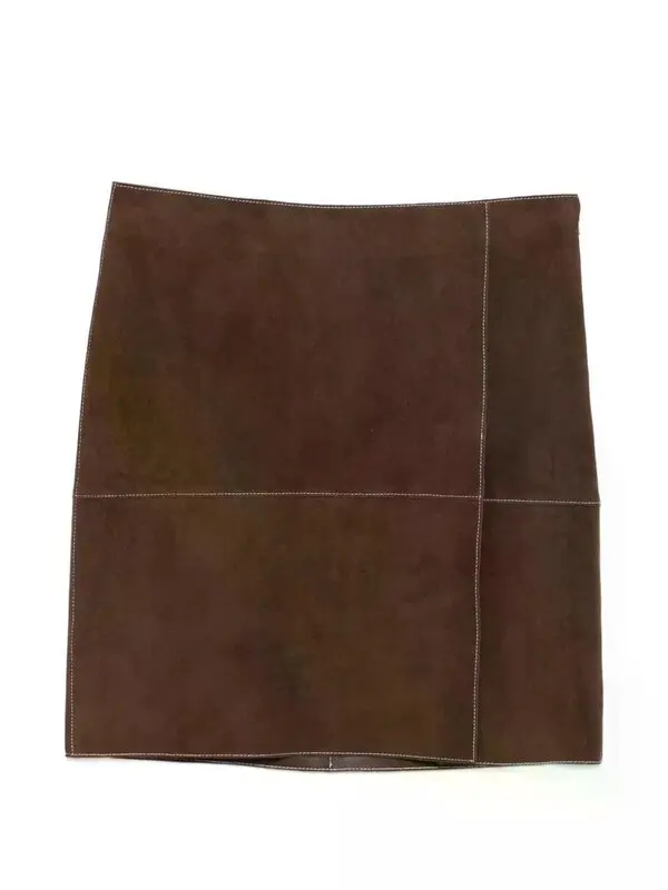 P.a.r.o.s.h Minuetto Mini Skirt - Brown