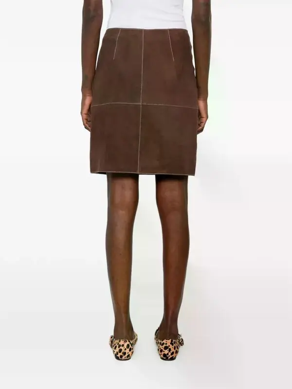 P.a.r.o.s.h Minuetto Mini Skirt - Brown