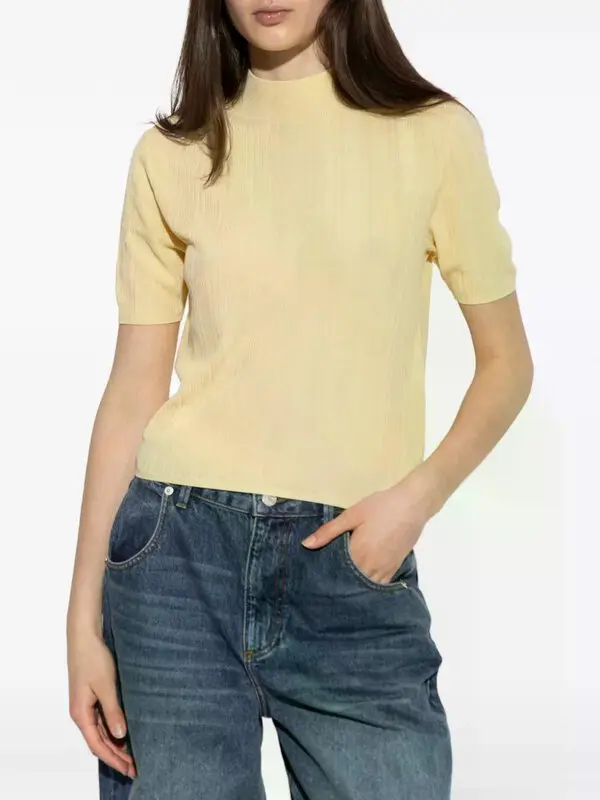 Officine Générale Laya Ribbed T-shirt - Yellow