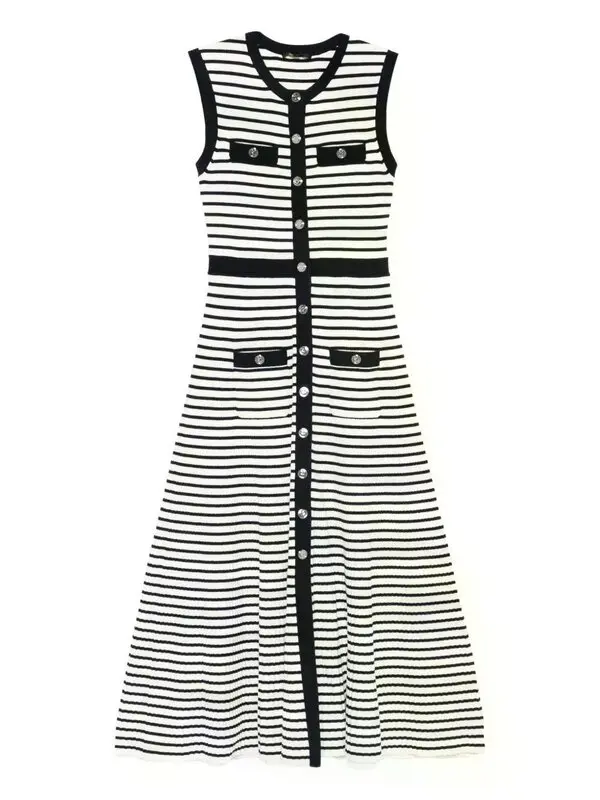 Maje Striped Maxi Dress