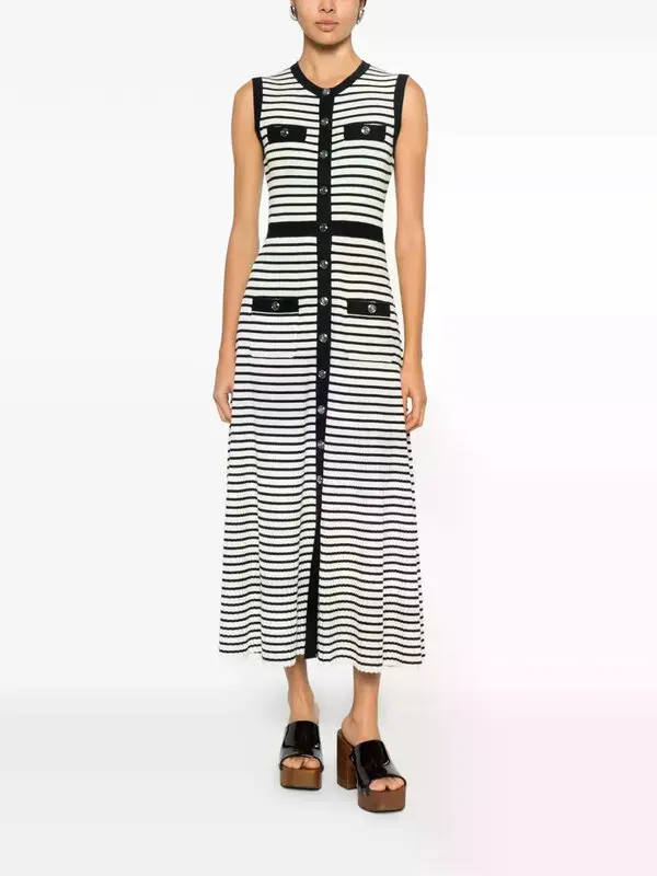 Maje Striped Maxi Dress