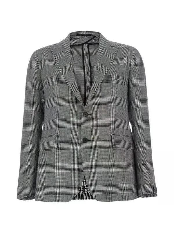 Tagliatore Single-breasted Checked Blazer