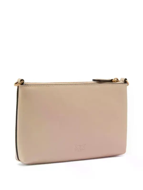 Pinko Love Birds Logo Clutch Bag - Neutrals