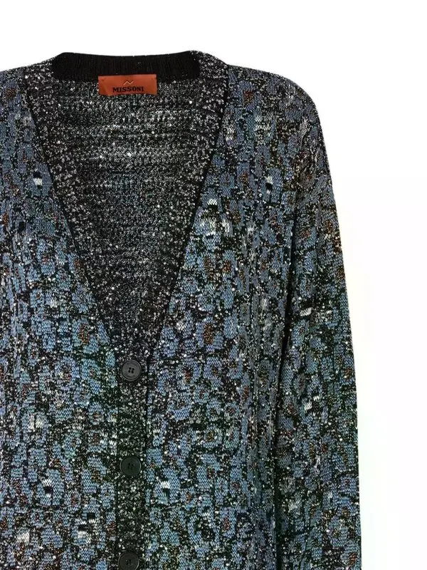 Missoni Buttoned Animal-print Cardigan