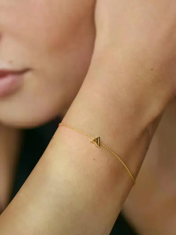 Monica Vinader Initial C Chain Bracelet - Gold