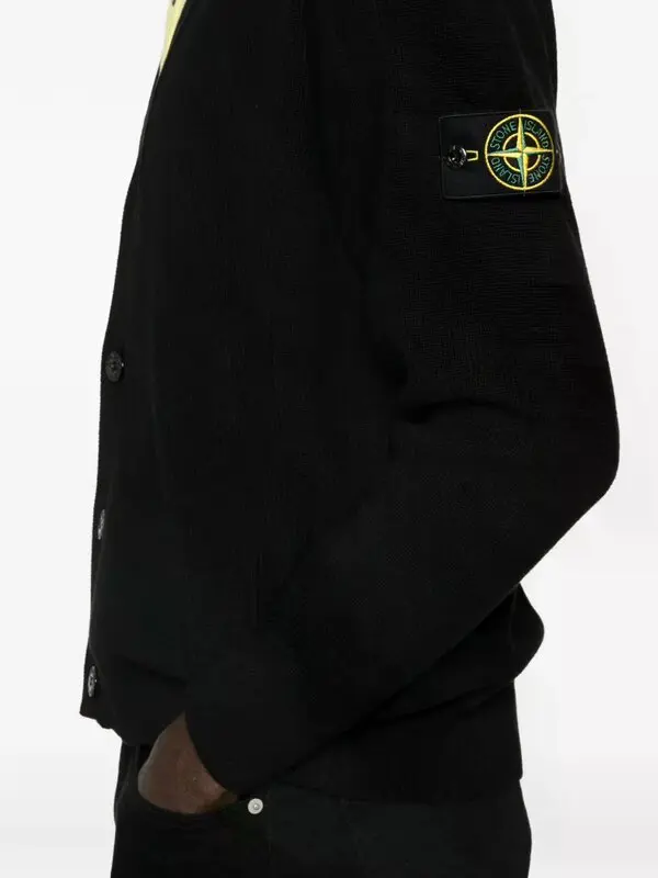 Stone Island V-neck Button Cardigan