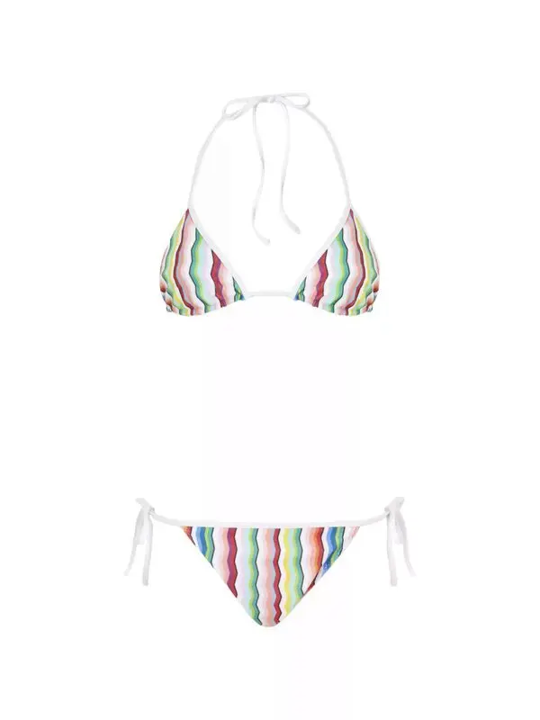Missoni Striped Tie-side Bikini