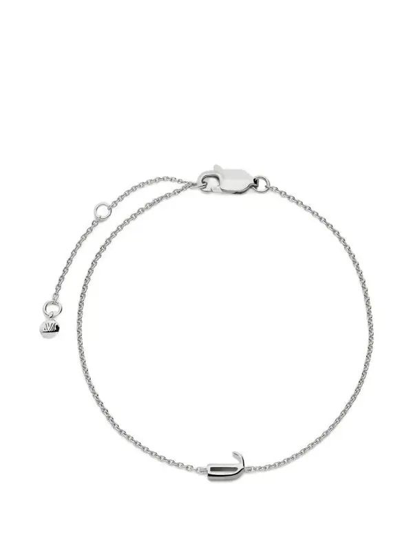 Monica Vinader Initial J Chain Bracelet - Silver