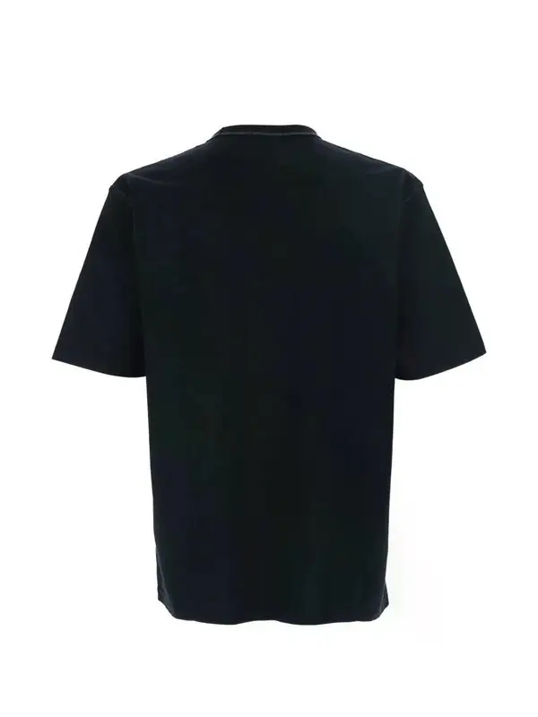 C.P. COMPANY Logo-embroidered T-shirt - Black