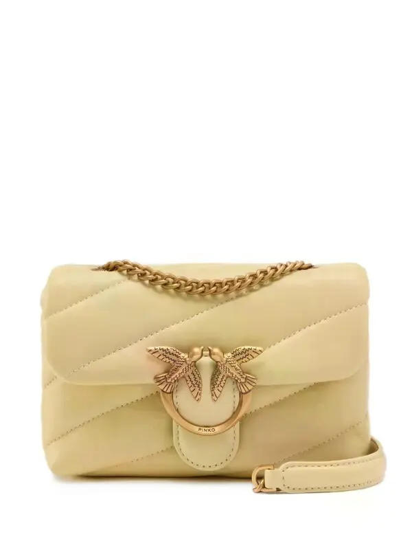 Pinko Love Puff Quilted Shoulder Bag - Neutrals