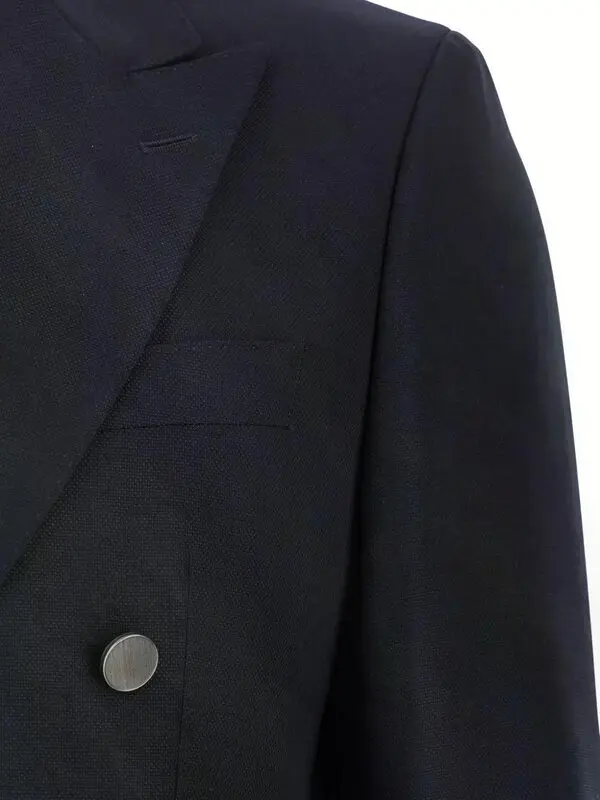 BOSS Double-breasted Wool Blazer