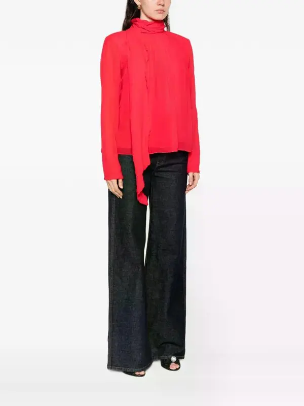Dorothee Schumacher Ruffled High-neck Blouse