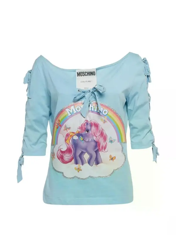 Moschino Pony-print Top
