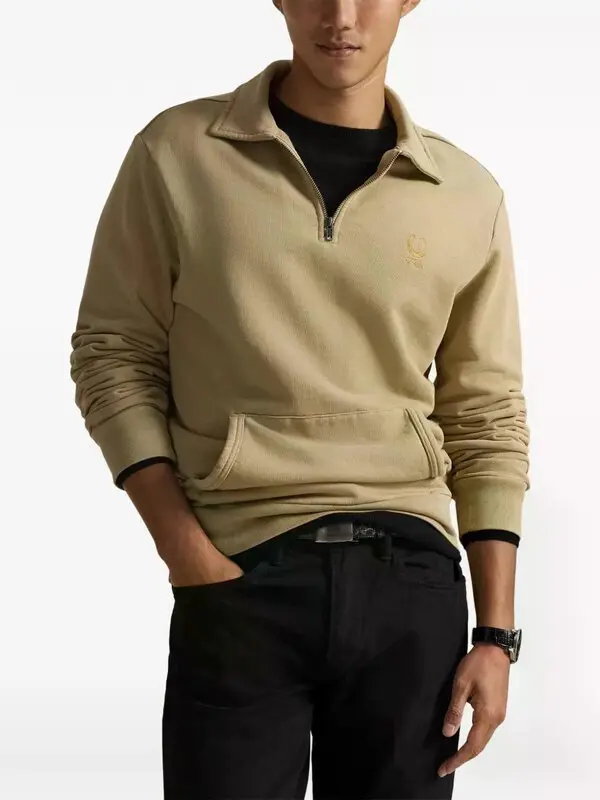Polo Ralph Lauren Zip Chest-pocket Polo Shirt - Neutrals