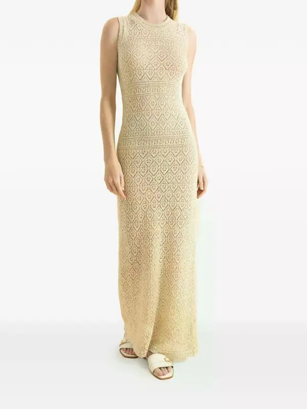 Eleventy Knit Midi Dress - Neutrals