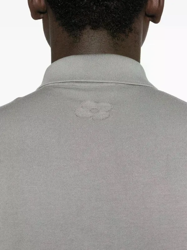 LARDINI Short-sleeve Knitted Polo Shirt