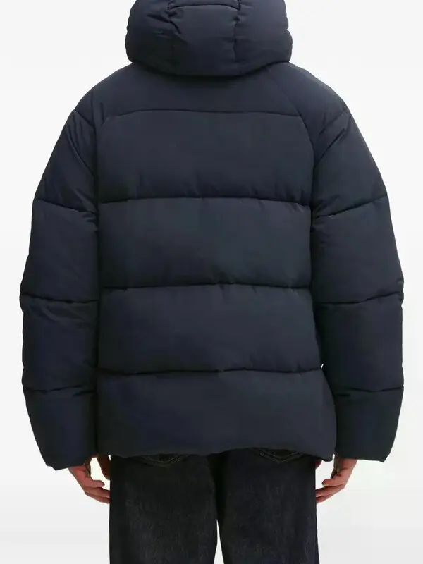 DAILY PAPER Logo-print Padded Jacket - Blue