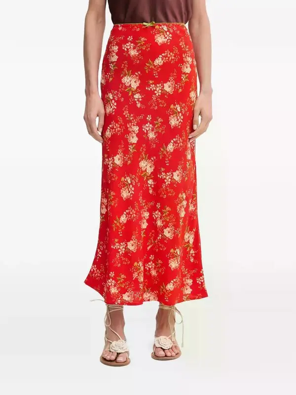 NEVER FULLY DRESSED Floral Long Skirt