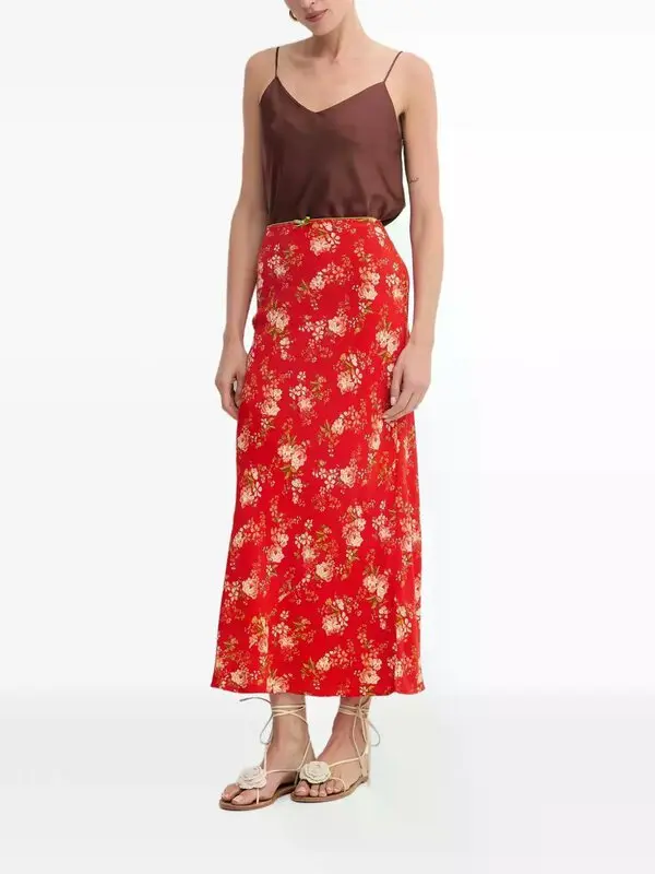 NEVER FULLY DRESSED Floral Long Skirt