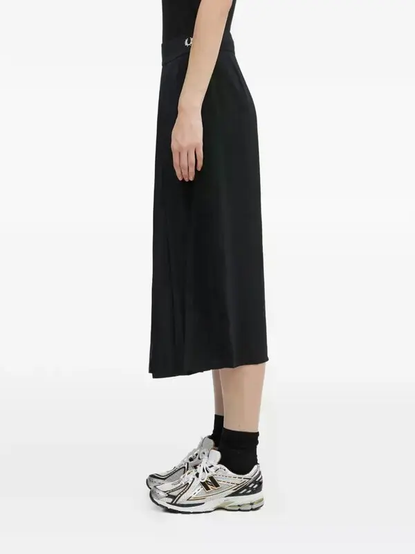 Fred Perry Logo-embroidered Midi Skirt