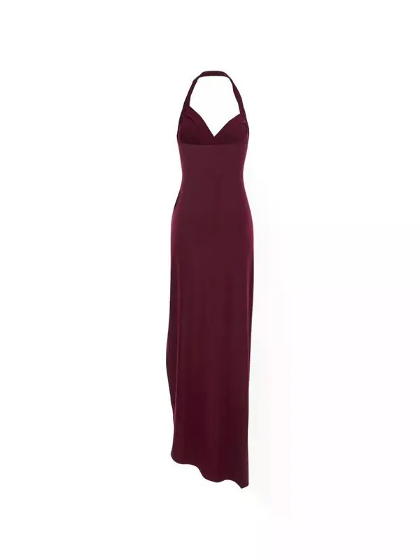 Norma Kamali Halterneck Draped Dress
