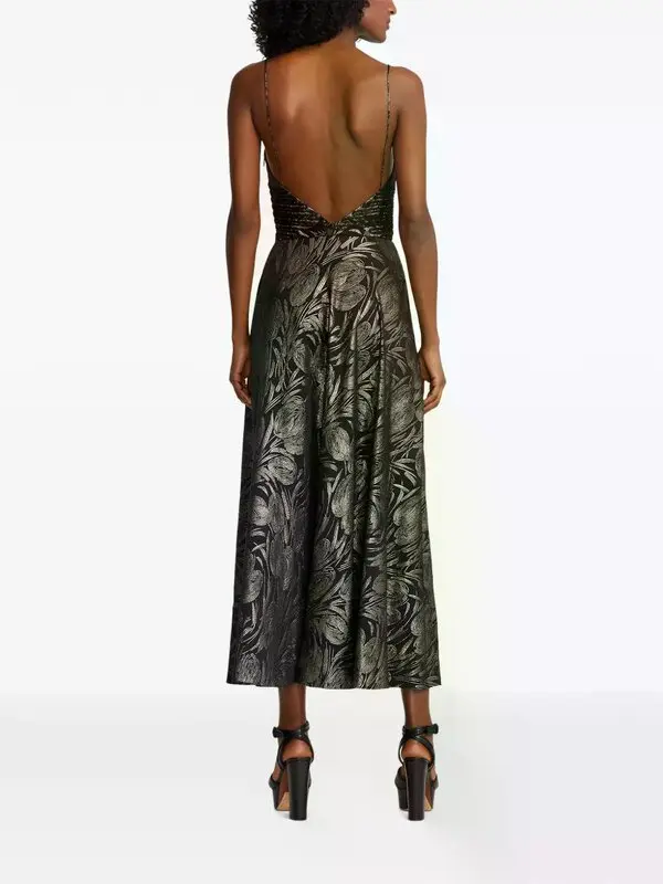 Ralph Lauren Henri Floral V-neck Midi Dress