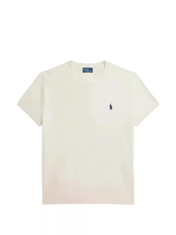 Polo Ralph Lauren Short Sleeve Knit Top - Neutrals