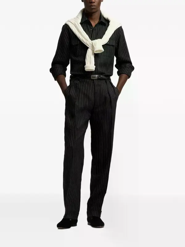 Ralph Lauren Purple Label Pinstripe Pocket Shirt