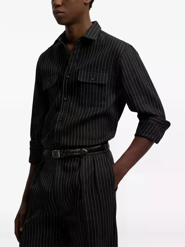 Ralph Lauren Purple Label Pinstripe Pocket Shirt