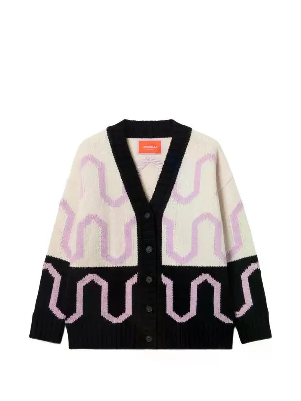 La DoubleJ Geometric Comber Cardigan