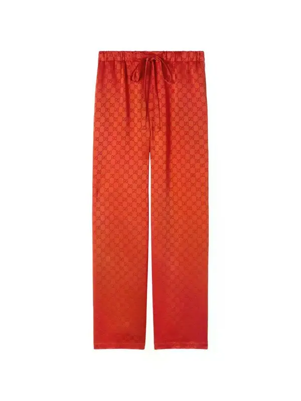 Gucci Gg Satin Trousers