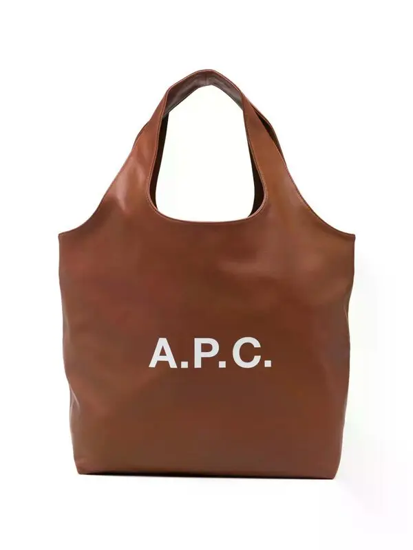A.p.c. Logo Shoulder Bag - Brown