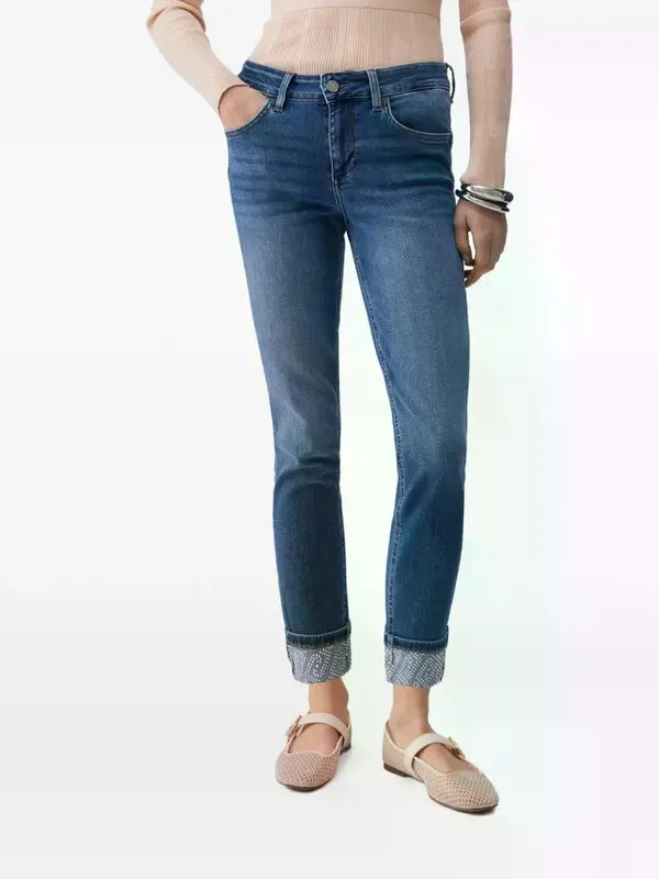 Liu Jo Rhinestone-appliqué Five-pocket Jeans