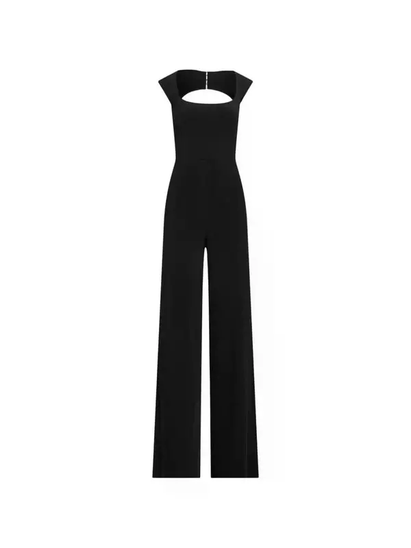 Ralph Lauren Square-neck Open-back Jumpsuit - Black