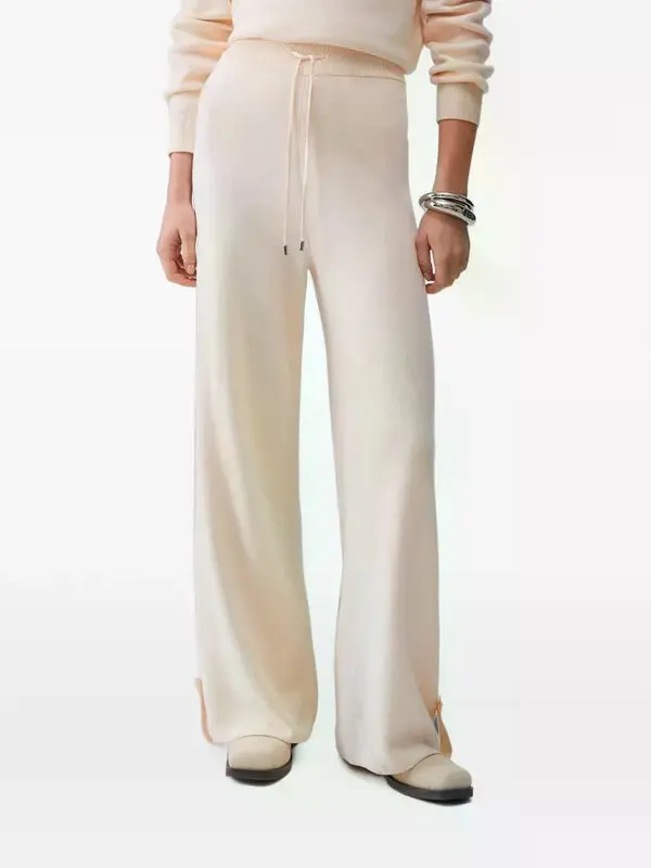 Liu Jo Drawstring-waistband Knit Track Pants - Neutrals